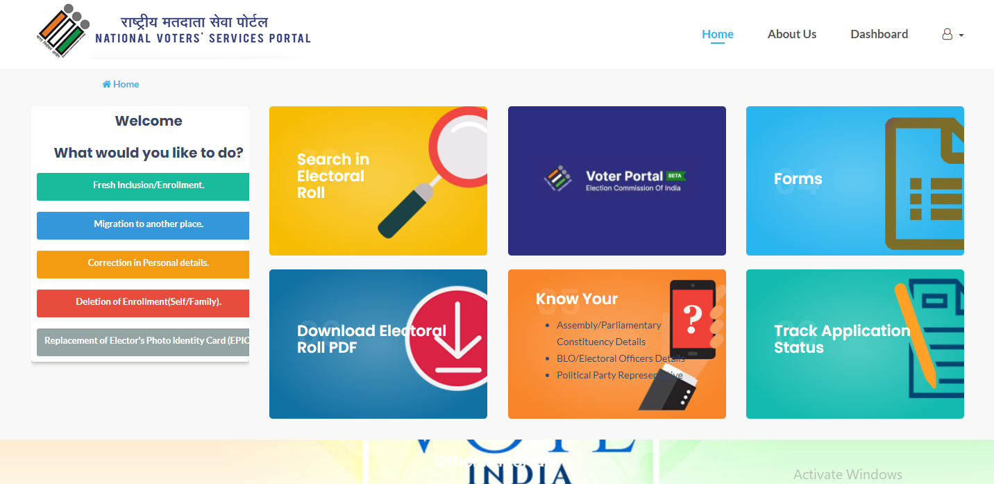 National Voters Service Portal - SATYA IT SOLUTION
