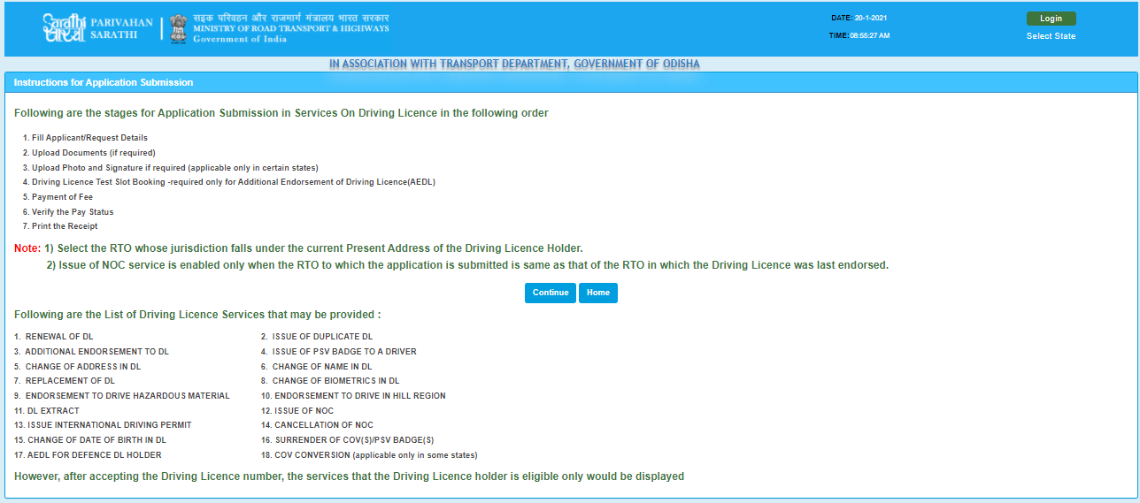 Driving License renewal online - SATYA IT SOLUTION